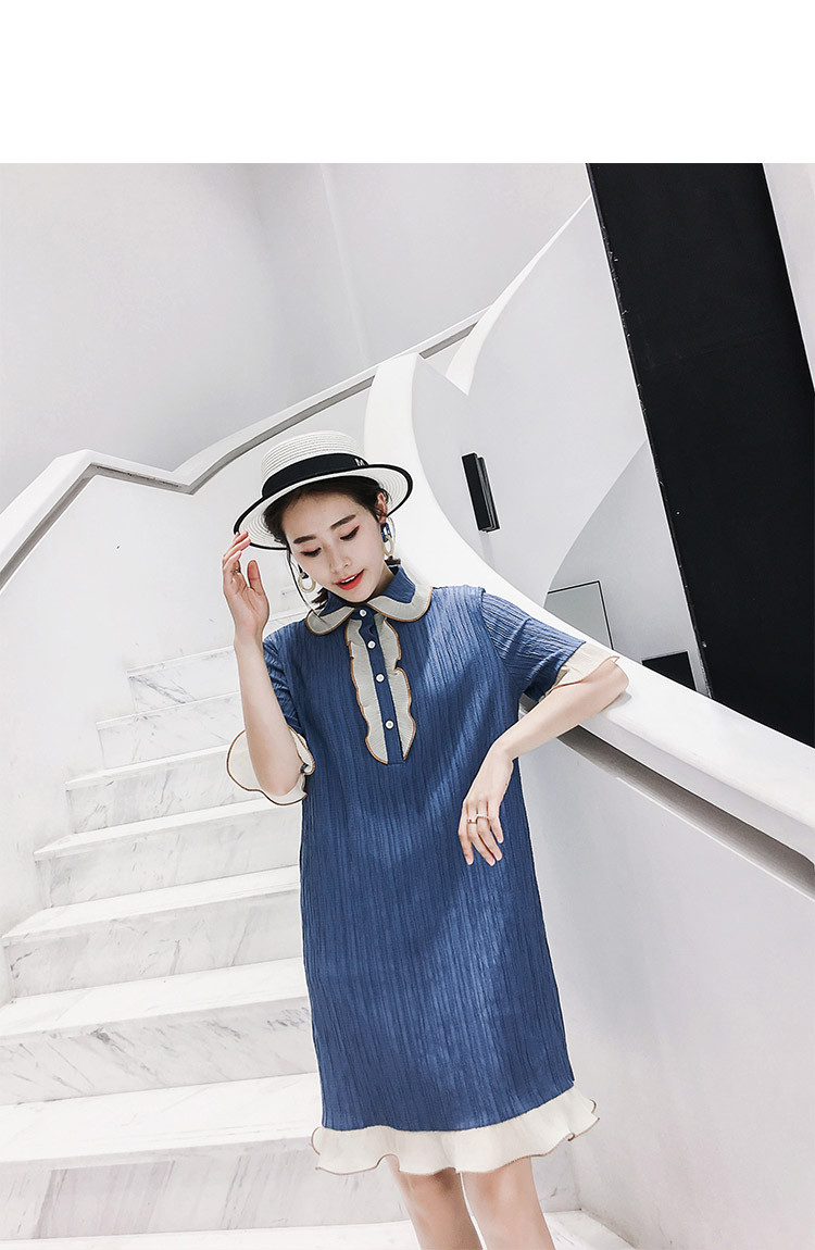 Badu.gr Νέο μοντέλο γυναικείο φόρεμα για έγκυες γυναίκες με κοντά μανίκια - Badu.gr